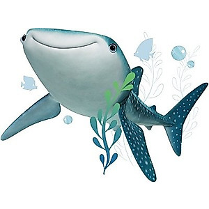 9 Inch Destiny Whale Shark Finding Dory Nemo 2 Movie Removable Peel Self Stick Adhesive Vinyl Decorative Wall Decal Sticker Art Kids Room Home Decor Boys Children Nursery Baby 9x7 inches