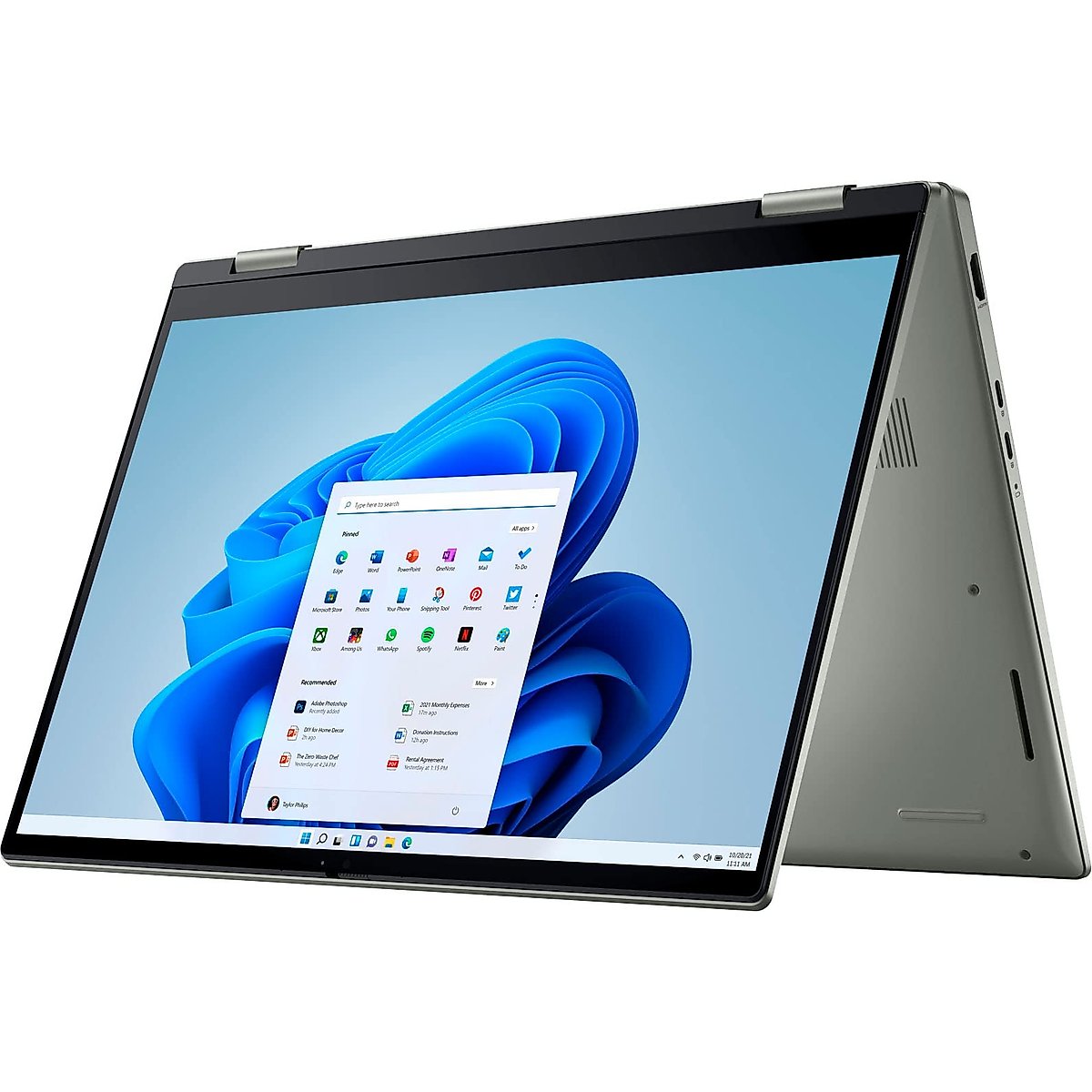 Dell 2023 Inspiron 7000 14" FHD+ IPS Touch 2-in-1 Convertible Laptop 6-Core AMD Ryzen 5 5625U AMD Radeon Graphics 32GB RAM DDR4 1TB NVMe SSD HDMI USB-C WiFi AX Backlit KB Fingerprint Windows 10 Home