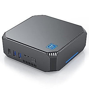 Mini PC Windows 10 Pro 8GB DDR3 128GB SSD Intel Celeron J3455 Processor(up to 2.3GHz) Mini Computer Dual Display at 4K HD Gigabit Ethernet 2.4G+5G Dual-Band WiFi BT 4.2