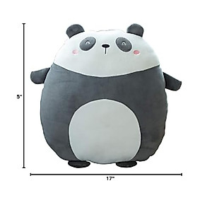 hitoshe Panda Plush Hugging Pillow, Panda Stuffed Animal Toy Panda Plushie Throw Pillows Gifts for Birthday, Valentine, 16inch
