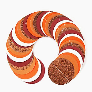 Boho Burgundy Brown-Orange Party-Decorations Streamers - 52Ft Birthday Baby Shower Hanging Paper Garland Banner,Fall Autumn Thanksgiving Harvest Rustic Wedding Bridal Classroom Supplies Decor Hugtmr