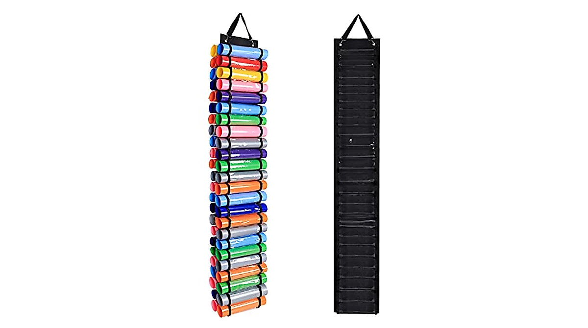 Vinyl Roll Storage Organizer Wall Mount | Holds 48 Rolls