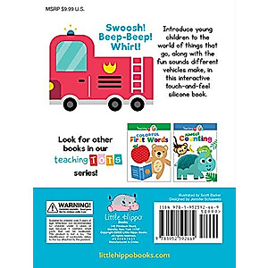 Things That Go Vroom - Silicone Touch and Feel Board Book - Sensory Board Book