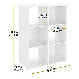 Whitmor 6 White Cube Organizer