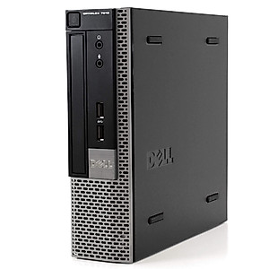 Dell OptiPlex 7010 Ultra Small Space Saving PC Desktop Computer, Intel Quad Core i5, 8GB RAM, 500GB HDD, Windows 10 Pro, New 16GB Flash Drive, Wireless Keyboard & Mouse, DVD, WiFi (Renewed)