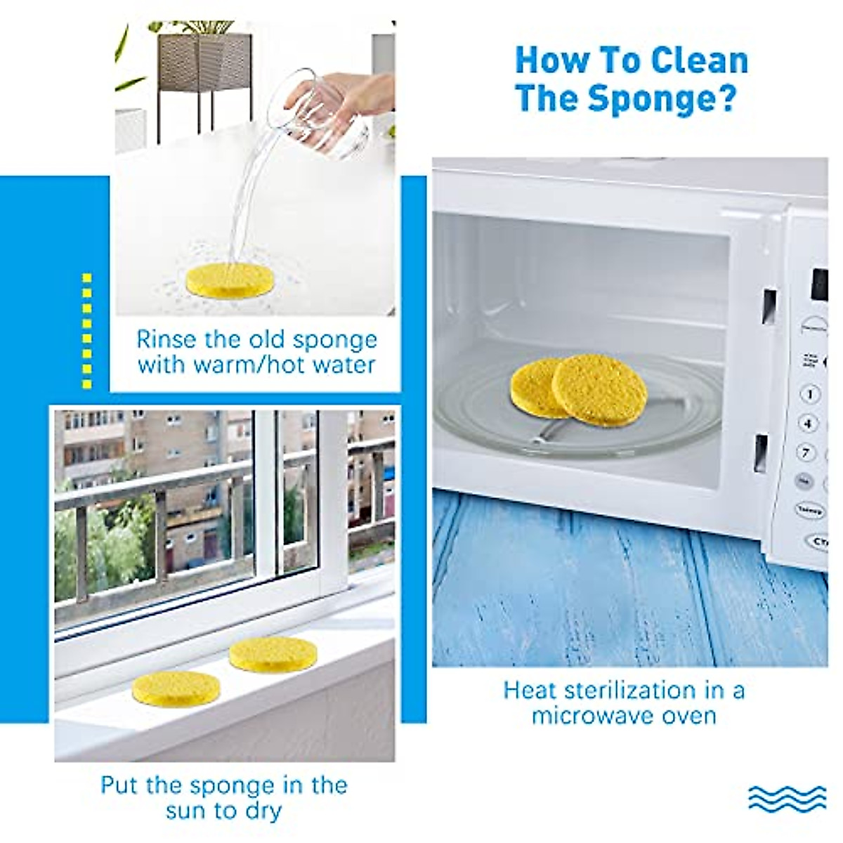 8 Pieces Hermit Crab Sponges Pets Crab Real Sea Sponges Unbleached Water Dish Sea Sponge Provide Nutrients Crab Sponges for Pet Hermit Crab Tank Humidity Supplies