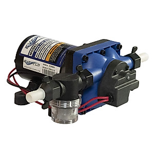Everflo RV (Fresh Water) EFRV5000-BOX 12V Diaphragm Pump - 5.0GPM, 55 PSI Max, 1/2" NPSM Ports