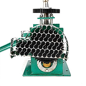 Stainless Alloy Manual Rolling Mill Machine Assembled Jewelry Metal Wire Reducing Thickness Press 85mm Tablett Green Jewelry DIY Tool