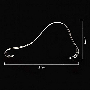 mollensiuer 20Pcs Clear Sandal Shoe Display Stand Shoe Supports Shaper Forms Inserts for Shoe Store Retail Shop or Home Display Storage Use