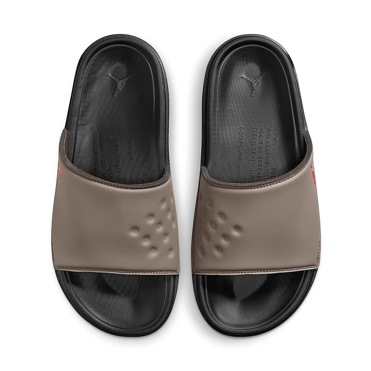 Jordan Play Slides Mens Ultralight Soft Sandals (UNIVERSITY RED/BLACK-WHITE-GYM RED, us_footwear_size_system, adult, men, numeric, medium, numeric_10)