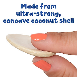 READY 2 LEARN Coconut Numbers - Set of 100 - 1-100 - Natural, Hand Made Counters for Kids - Math Manipulatives