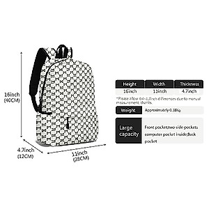 Cats Bacpack 17in Laptop Knapsack Casual Durable Daypack Packsack Rucksack Bags Travel Backpacks for Men Women
