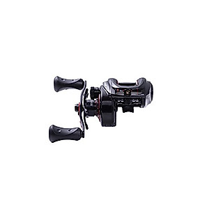 Abu Garcia REVO4 SX Revo SX Low Profile Fishing Reel, black/red