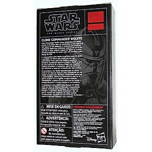 Star Wars The Clone Wars Black Series Clone Commander Wolffe Action Figure [6 Inch]
