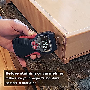 Calculated Industries 7445 AccuMASTER Duo Pro Pin & Pinless Moisture Meter Detects Hidden Leaks and Moisture | Combo Non-invasive Pad + Pin Sensors | for Restoration Contractors, Woodworkers, DIYs