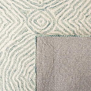 SAFAVIEH Roslyn Collection 3' x 5' Green/Blue ROS351J Handmade Wool Area Rug