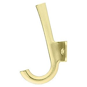 National Hardware N337-914 Powell Angled Hook, 4-15/16", Brushed Gold