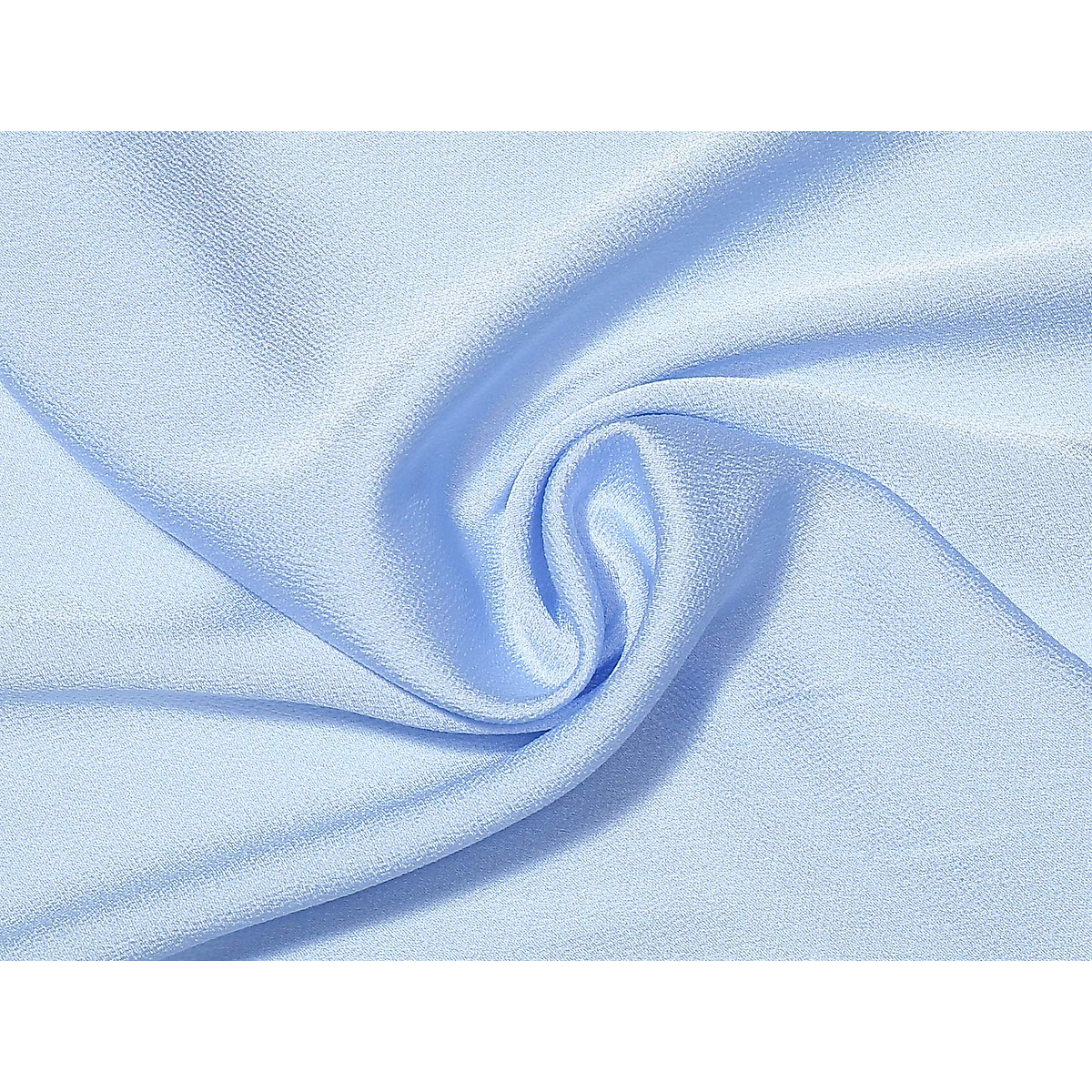 Allegra K Solid Color Rhombus Neck Scarf Scarves Skinny Long Neckerchief for Women Light Blue