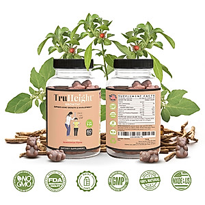 TruHeight Gummies - Natural Height Growth Supplement for Kids & Teens - Pediatric Recommended Height Maximizer with Ashwaganda & Calcium - Height Increase Vitamins, Bone Strength, Grow Taller, Ages 5+