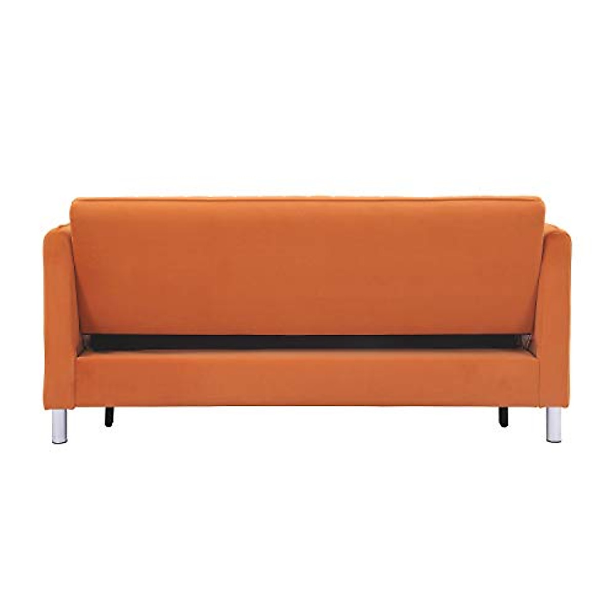 Lexicon Greyford Convertible Studio Sofa with Pull-Out Bed, Orange
