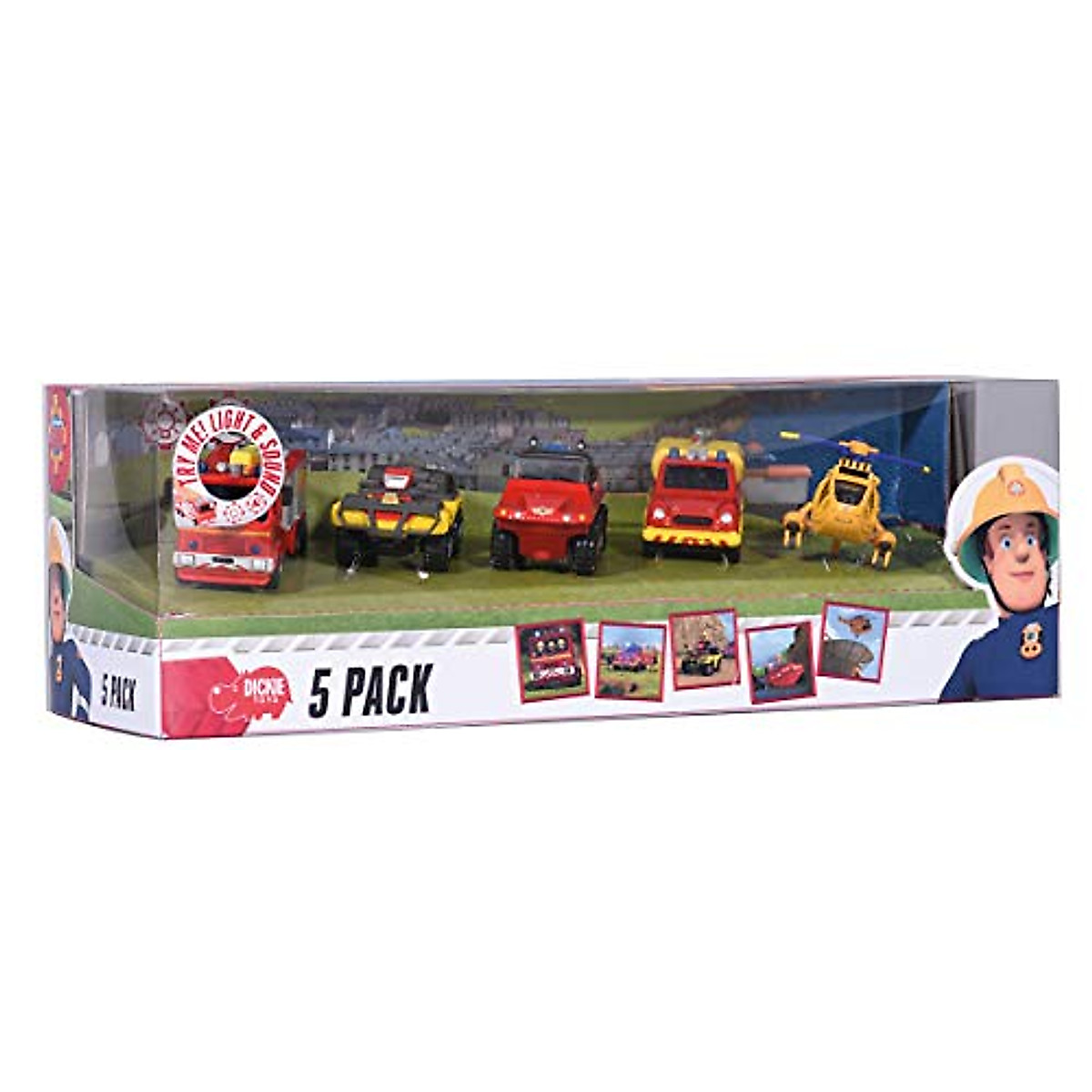 Majorette 7/203094002038 SLP GIFTPACK 5pcs Miniature Cars Set, Red/Yellow