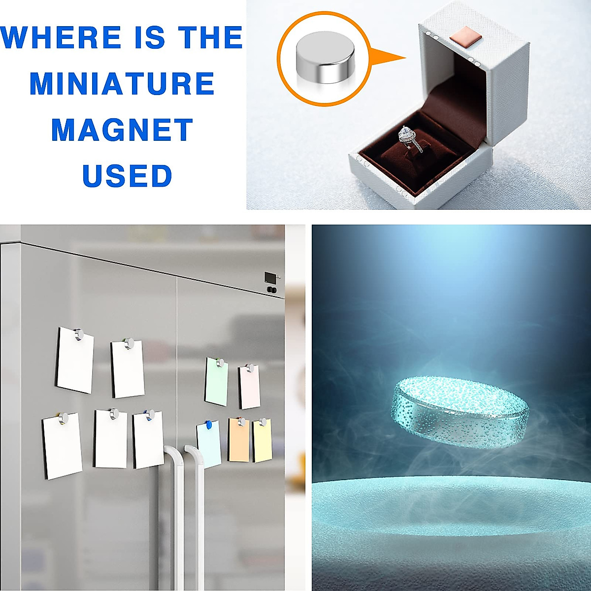 TRYMAG Magnets, 3x1 300Pcs Tiny Magnets Mini Magnets Small Round Disc Office Magnets for Fridge, Whiteboard, Billboard, Hobbies, Dry Erase Board