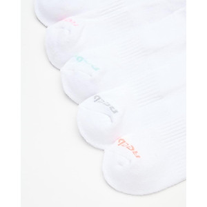 Reebok Women's No Show Athletic Breathable Low Cut Cushioned Socks (12 Pack), Size 4-10, Bright White Logo