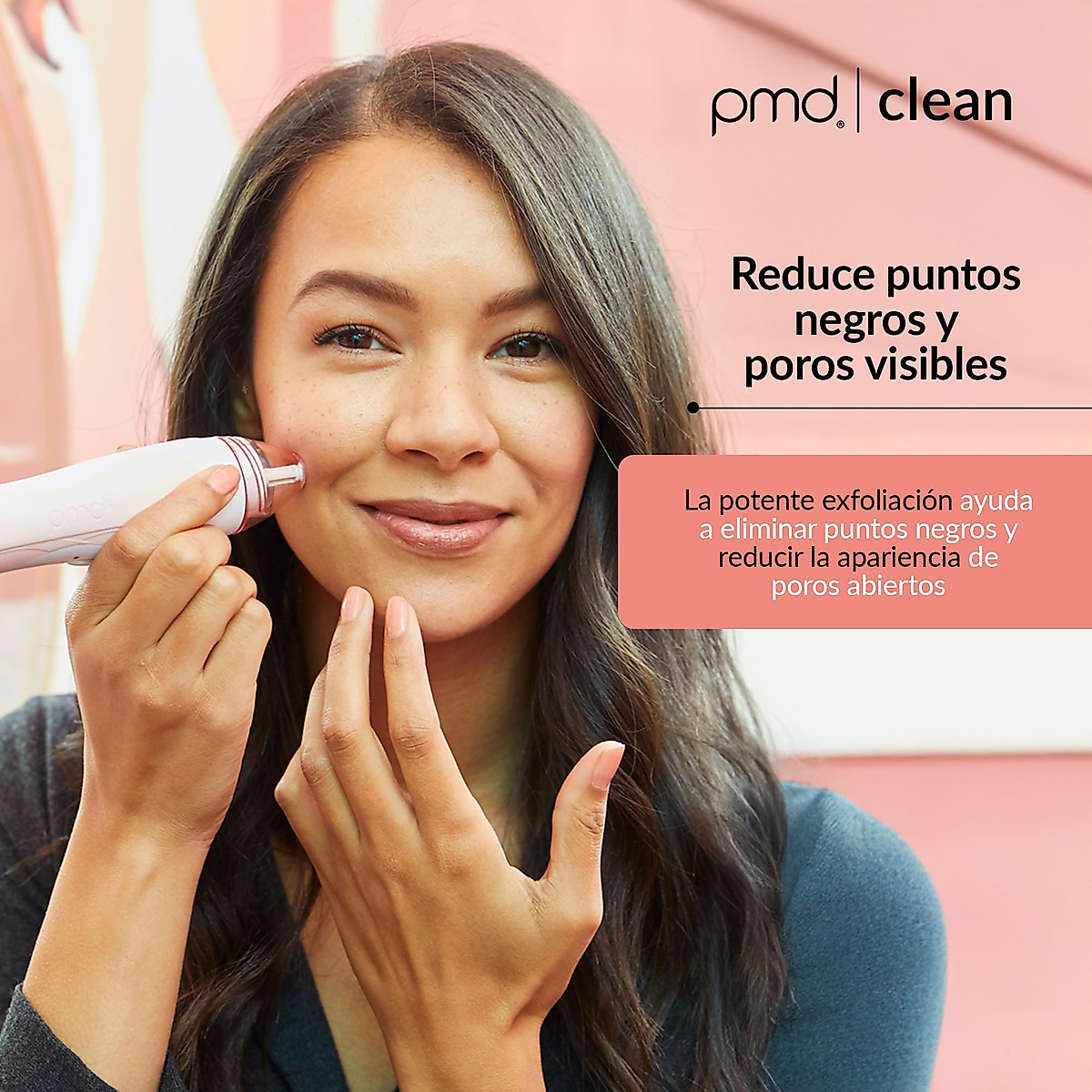 PMD Personal Microderm Pro - At-Home Microdermabrasion Machine with Kit for Face & Body -5 Piece set(Pack of 1), Blush