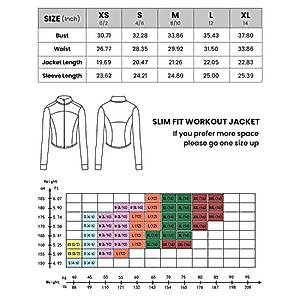 GYM RAINBOW Womens Zip Up Workout Jakcets Lightweight Slim Fit Running Athletic Jackets with Thumb Holes(#1 Black,Large)