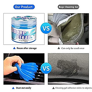 AIMEET Cleaning Gel for Car Detailing Tools Keyboard Cleaner Automotive Dust Air Vent Interior Detail Detailing Putty Universal Dust Cleaner for Auto Laptop Home Car Slime Cleaner, 2 Pack