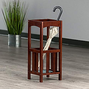 Winsome Rex, 10.87" W x 26.77" H x 10.87" D, Walnut