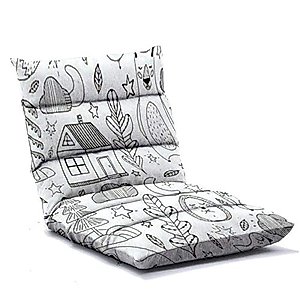 Floor Lounger Adjustable Floor Chair Flat of a Sleepy with an owl a Bear a Hedgehog a Memory Foam Folding Floor Sofa Lounge Chair for Adults Home Office Reading Watching Gaming
