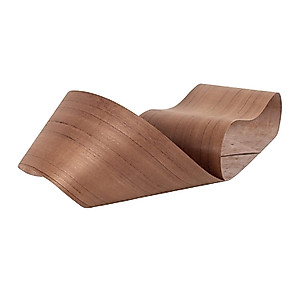 Natural Teak Wood(Straight Grain) Veneer Restoration Sheets Wooden Sticker DIY Material for Speaker Renovation DIY Handmade Natural Unfinished Wooden for Restoration of Furniture 6 x 98 Inch