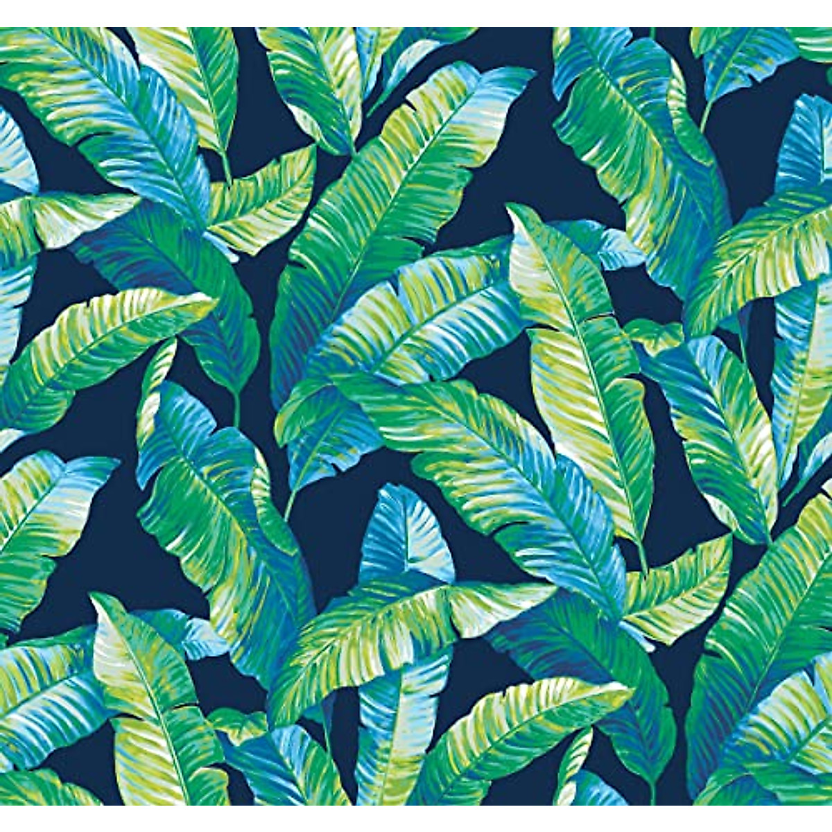 Rulu Set of 2 19"x19"x4" Hanalei Lagoon Outdoor/Indoor Wicker Seat Cushions, Blue/Green