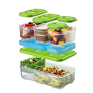Rubbermaid LunchBlox Entrée Kit, Green