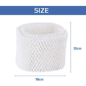 cherliyy 4 Pack WF2 Humidifier Replacement Filters Compatible with/Replacement for Filters Vicks & Kaz 3020, V3100, V3500, V3500N, V3600, V3800, V3850, V3900, ECM-250i, ECM-500, WA-8D