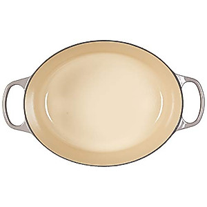 Le Creuset Signature Enameled Cast Iron Oval French (Dutch) Oven, 8 quart, Oyster