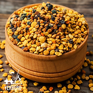 YERBERO - Premium Bee Pollen Granules 16oz (1 LB) (456g) Bag | 100% Natural Pure Wild Raw Sweet Aromatic Rich Flavor | Polen de Abeja 100% Natural.