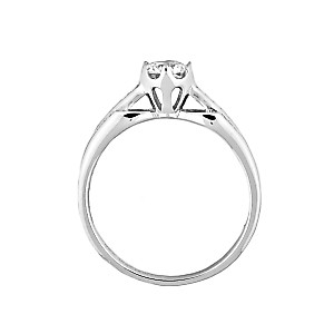 Lilly: 0.96ct Brilliant-cut Russian Ice on Fire CZ Promise Engagement Ring 925 Silver, 3193 sz 6.0
