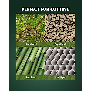 STAYGROW 7-Inch Folding Hand Pruning Saw, Heavy Duty Foldable Garden Saws with 7” Hardened SK5 High Carbon Steel Blade for Tree Trimming, Live/Dry Wood Cutting, Camping, and Hiking