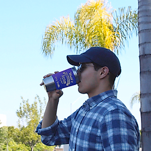 LaserGram 20oz Vacuum Insulated Tumbler Mug, Low Wing Airplane, Personalized Engraving Included (Faux Leather, Blue)