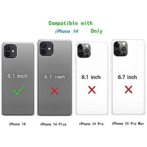 Jaorty Phone Case for iPhone 14 with Card Holder for Women Men,iPhone 14 Crossbody Cases with Strap Lanyard for Girl,PU Leather Anti-Lost Strap Case for iPhone 14 6.1",Gold