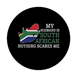 South African Nothing Scares Me Wife Husband South Africa PopSockets Standard PopGrip