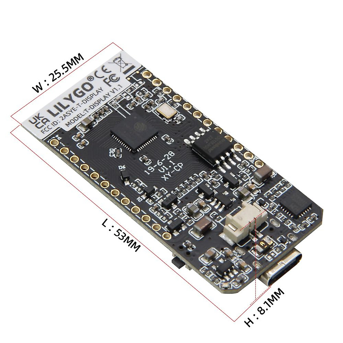 LILYGO ESP32 T-Display Module for Arduino Development Board TTGO LCD Wi-Fi BLE CH9102F Chip