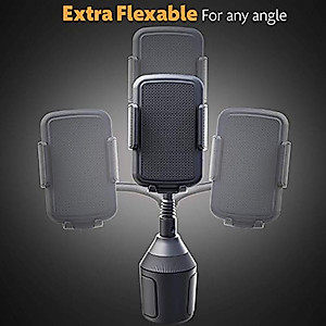 Bestrix Cup Phone Holder for Car, Cup Holder Phone Mount, Phone Holder for Car Universal for iPhone 11 Pro Xs XS MAX XR X 8 7 6s Plus SE, Galaxy S10 5G S10 S10E S9, LG, Pixel, HTC and All Smartphones