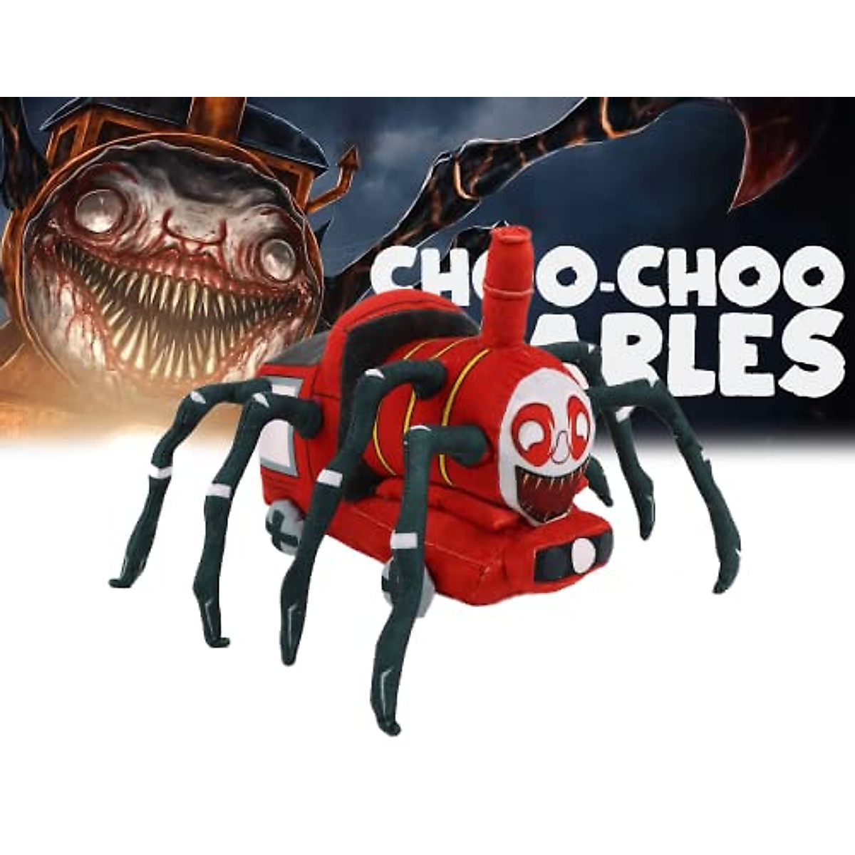 IVCSATB Choo Choo Charles Plush, Charles Train Toy, Stuffed Animals, Monster Horror Game Plush, Spider Plush Toy, Gift for Game Fans