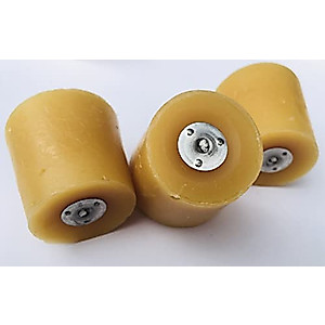 Beeswax Votive Candles - 4 Pack, 15 Hours Each, Over 60 Hours Burn Time - 100% Pure USA Bees Wax - Unscented - All Natural Light Honey Scent