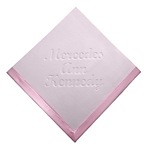 Custom Catch Personalized Baby Blanket, Pink or Blue, Boy or Girl Unisex Gift for Newborn or Infant (Multi-line Text)