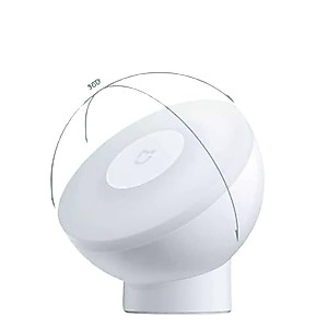 Xiaomi MI Motion Activated Night Light 2 - Bluetooth, 2800K Warm Yellow Light, No Visible Flicker, No Harmful Blue Light, 3× AA Batteries Last Over a Year