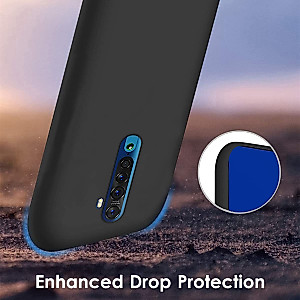 Styletify Customized Photo Case for Oppo Reno 2, Personalized Picture Case Shockproof Silicone Case Soft Candy Custom Phone Case Xmas Birthday Thanksgiving Gift Protective Phone Cover Black